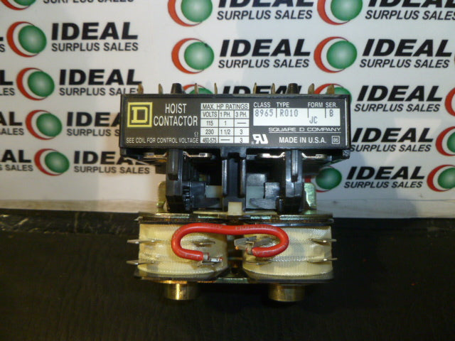 SQUARE D - 8965-R010 CONTACTOR: AC REVERSING HOIST CONTACTOR, SER.B ...