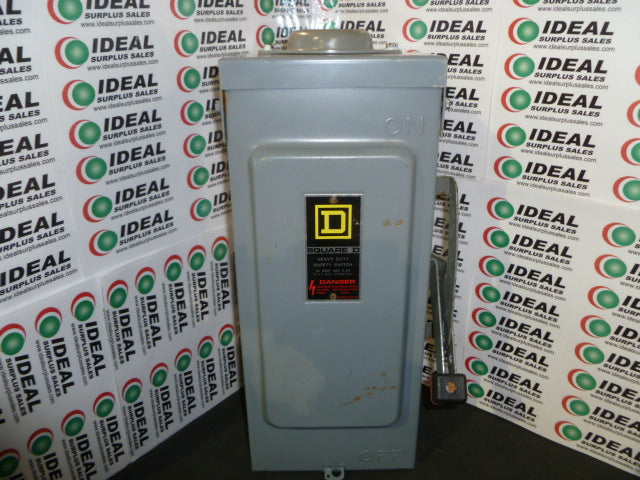 SQUARE D, H361RB - SAFETY SWITCH: 30AMP 3POLE 600VAC FUSIBLE NEMA-3R ...
