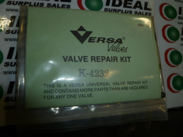 KIT, VERSA K-4232, VALVE REPAIR – Ideal Surplus