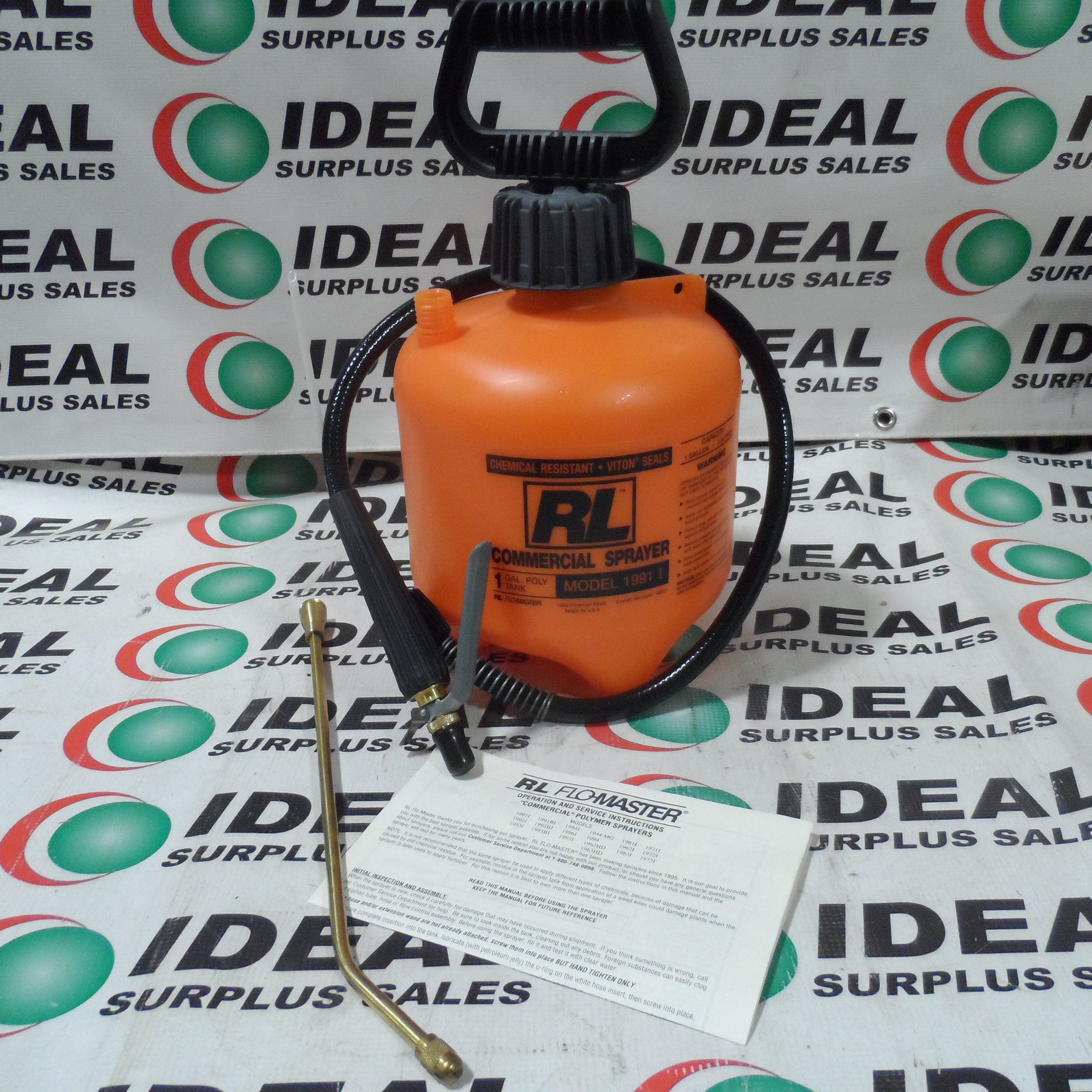 RL Commercial Sprayer 1991-VI Poly Tank Chemical Resistant – Ideal Surplus