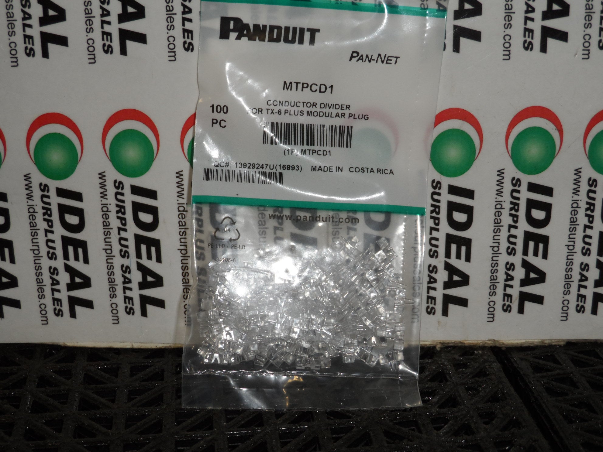 PLUG, PANDUIT - MTPCD1, CONDUCTOR DIVIDER FOR TX-6 PLUS MODULAR PLUG ...