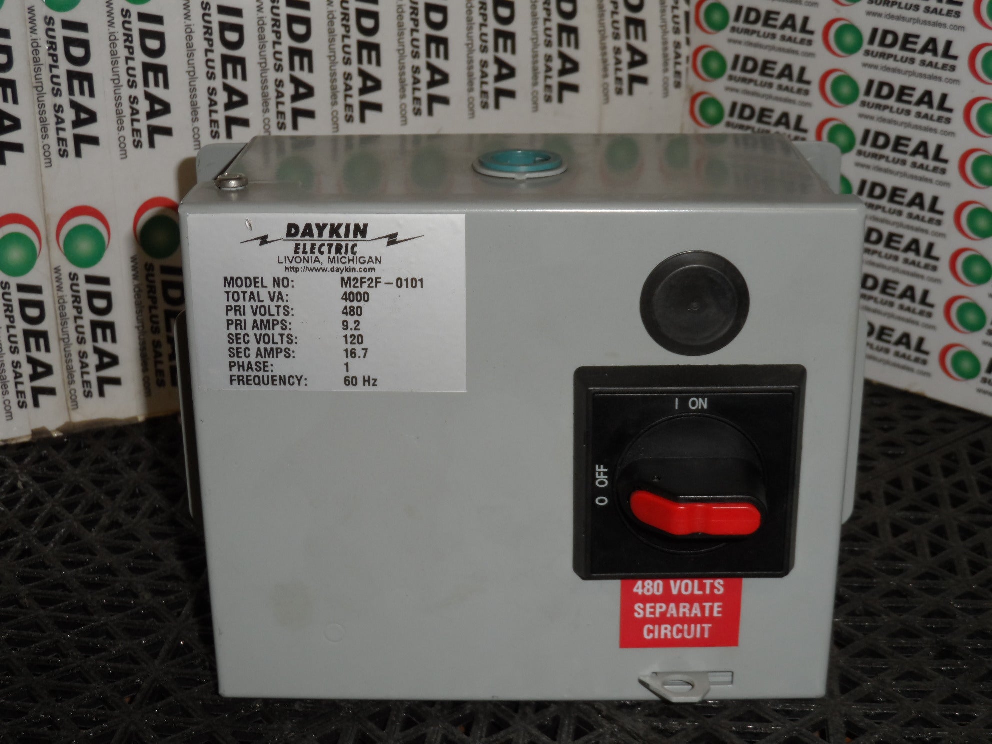 DAYKIN ELECTRIC M2F2F0101 TRANSFORMER – Ideal Surplus
