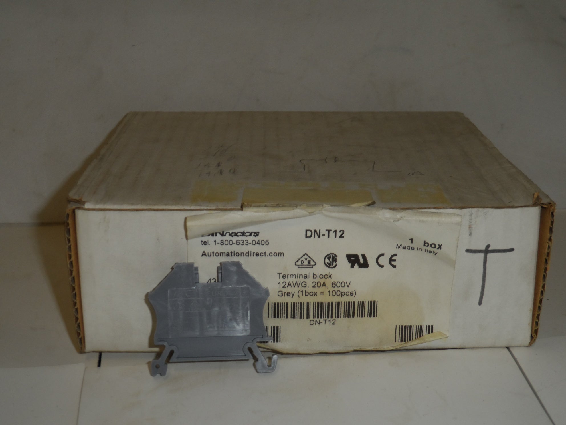 Automation Direct DN-T12 Terminal Block (36 Pieces) 12AWG 20A 600V ...