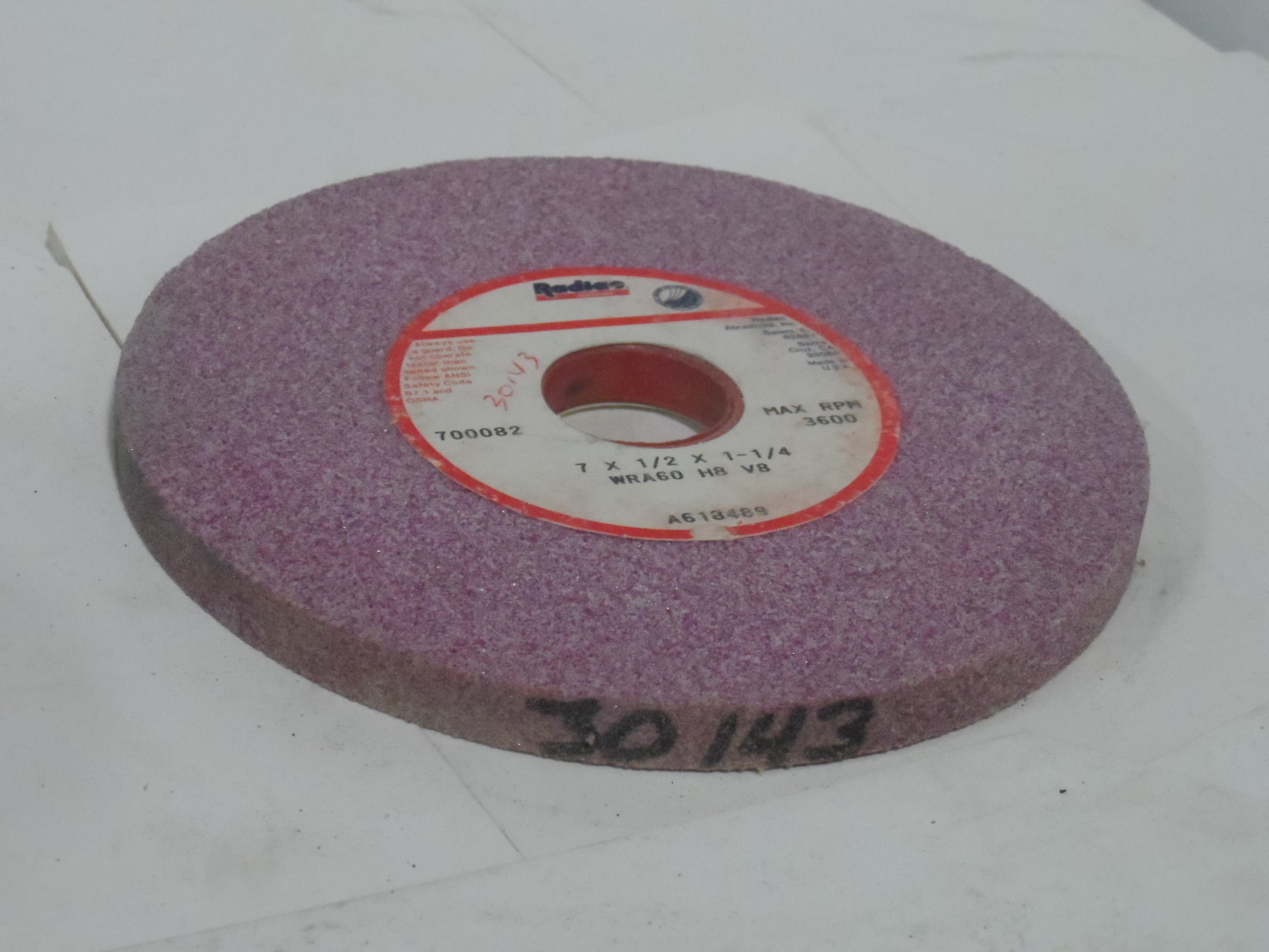 RADIAC ABRASIVES WRA60H8V8 GRINDING WHEEL – Ideal Surplus