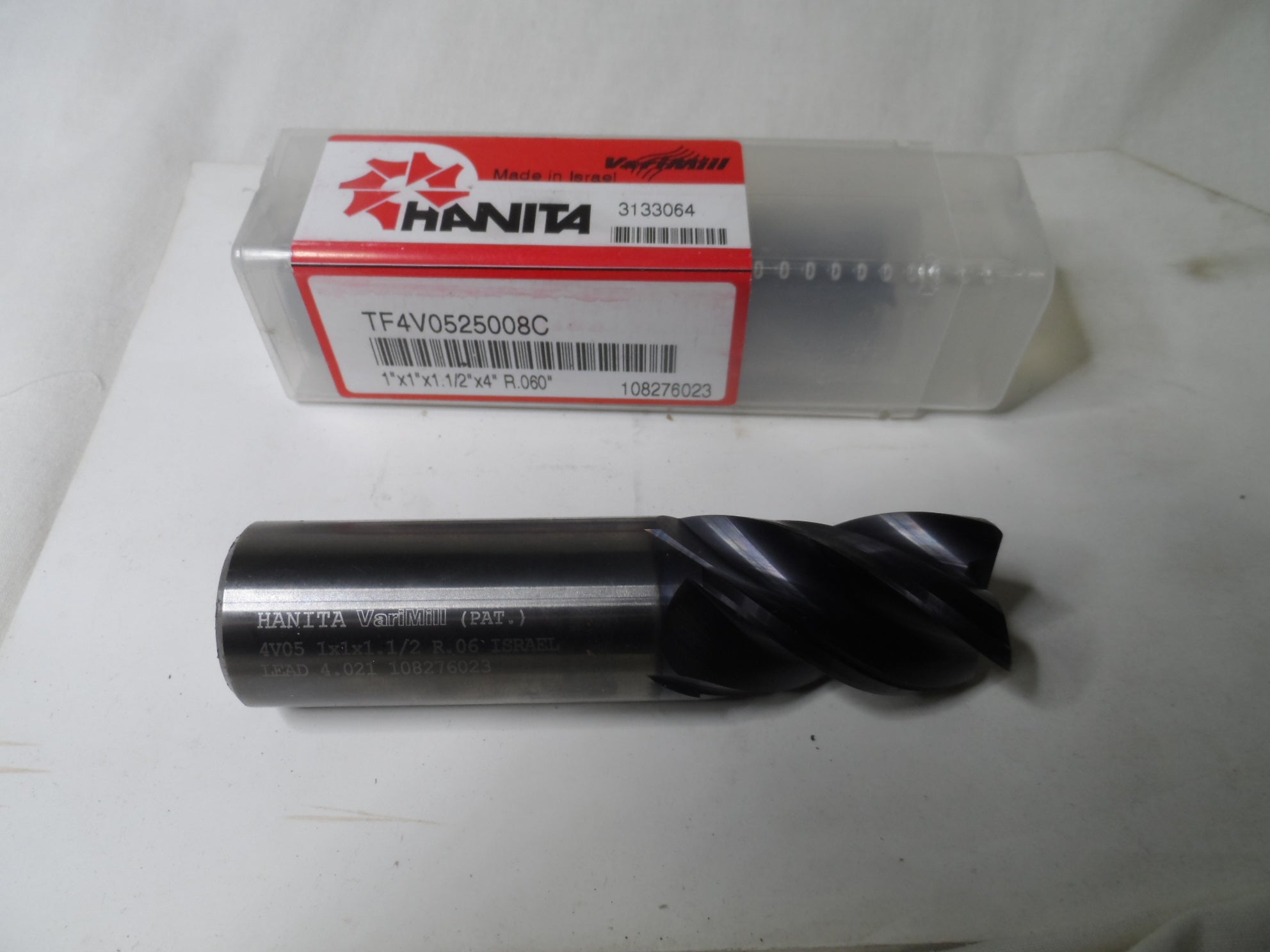 Hanita TF4V0525008C 1" Carbide End Mill 4FL 4V05 R.06 – Ideal Surplus